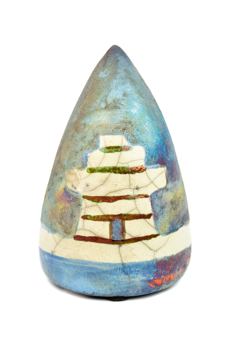 Large Cone Clay Rattle – The Quest Gallery